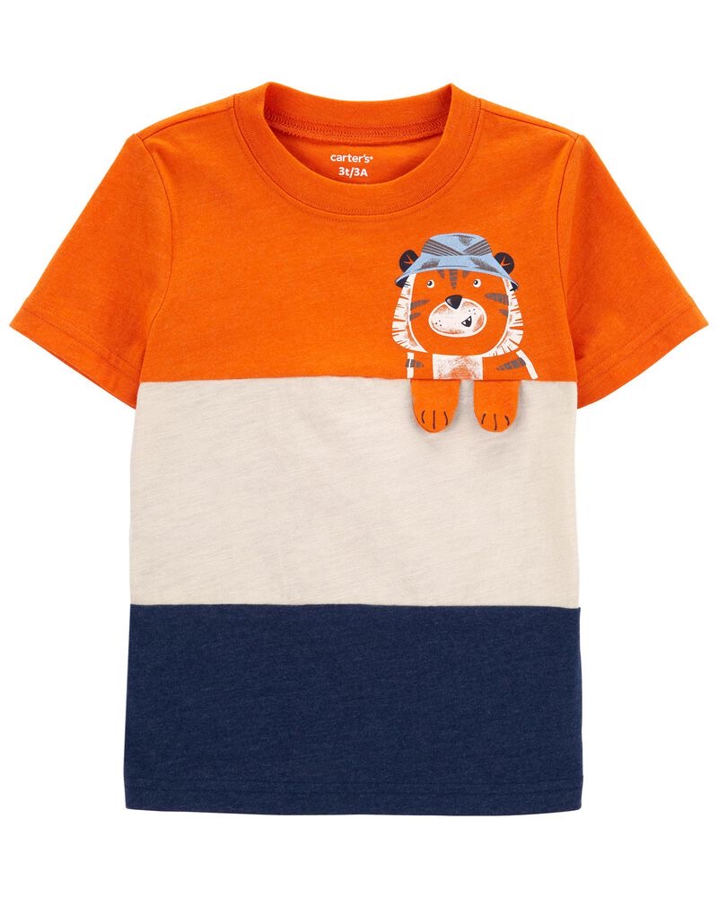 Camiseta De León 3D Color Naranja Carter’s – Tesoritos Honduras